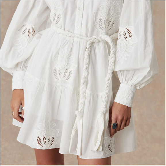 White Lotus Flower Dress | True Decorum
